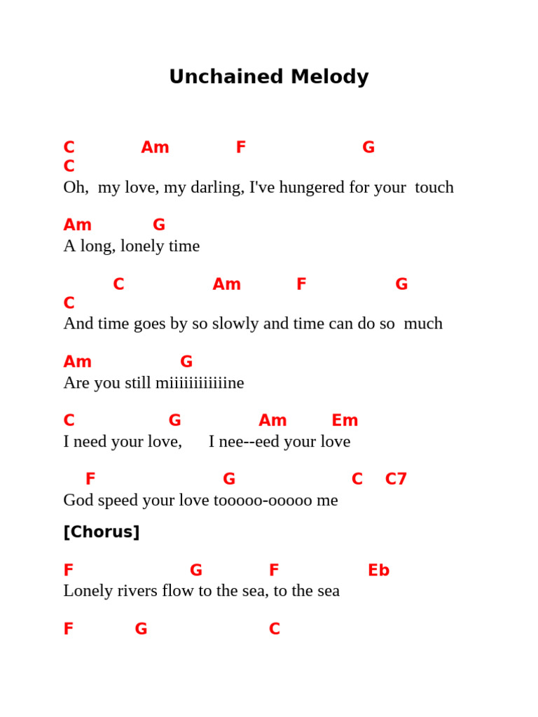 Unchained Melody | PDF