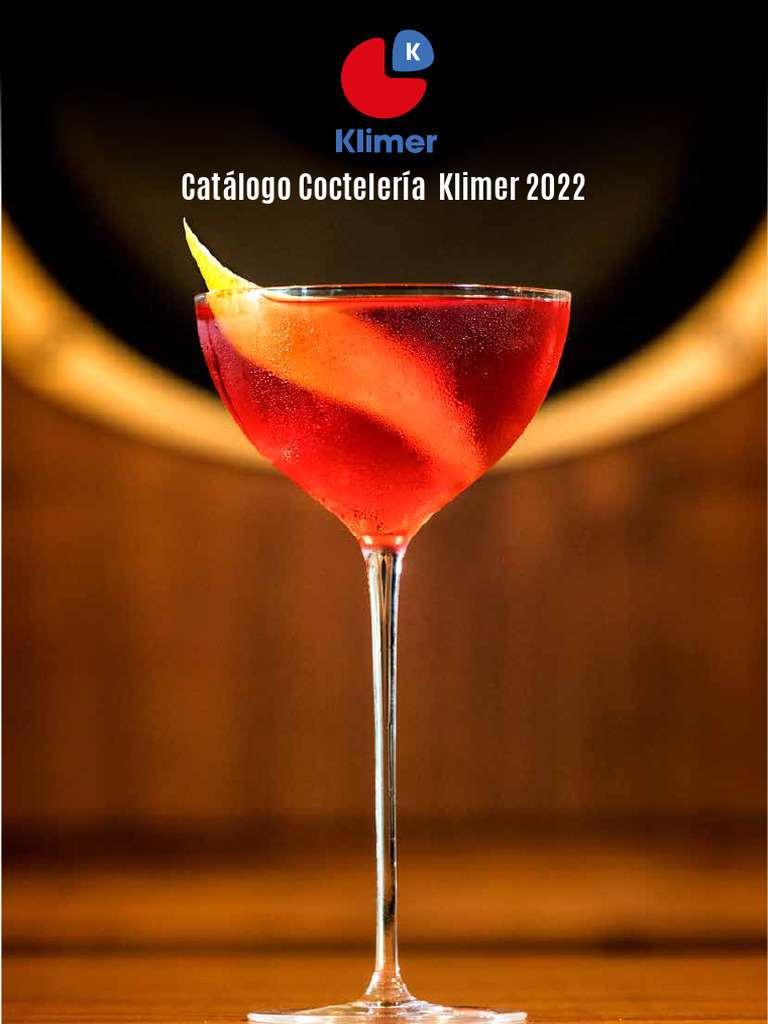CATALOGO COCKTELERIA KLIMER 2022 | PDF | Barman | Cócteles