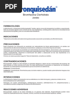 FICHA TECNICA Bromhexina HCL 4mg 5mL | PDF | Amamantamiento ...