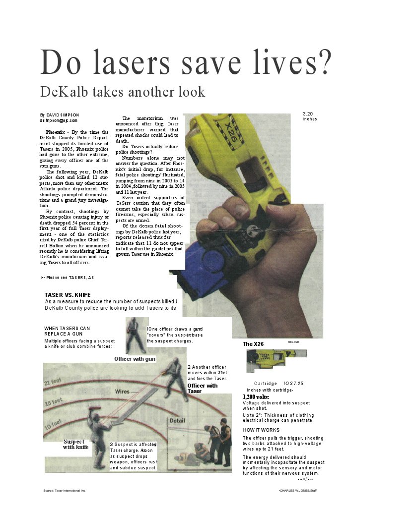 Do Tasers Save Lives News Article Pdf