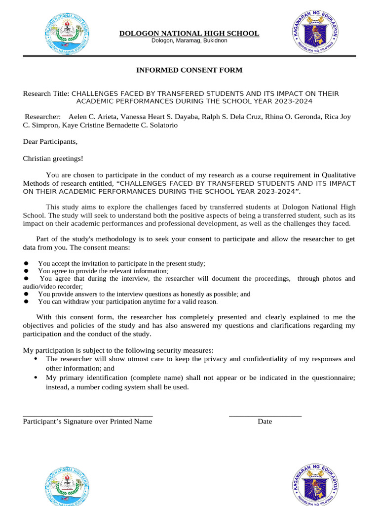 Consent 20FOrm | PDF
