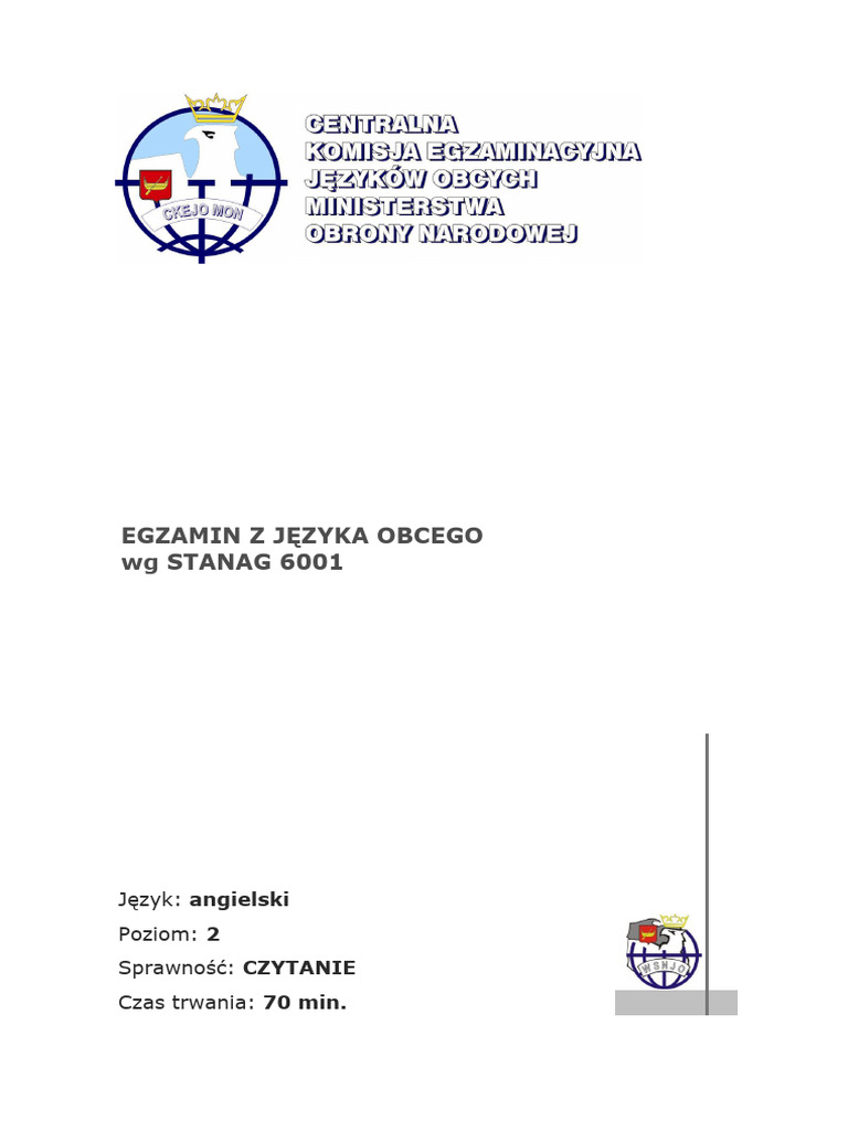 L2 047 Czytanie w.1 - 2 | PDF | National Security