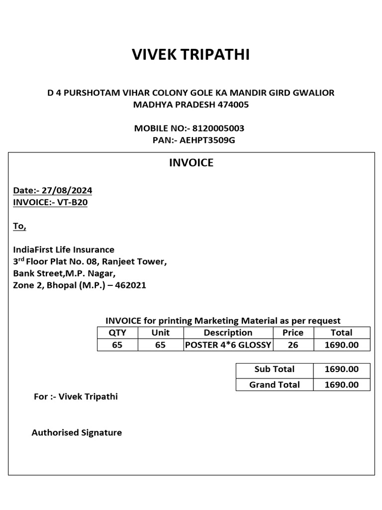 Vivek Bill new | PDF