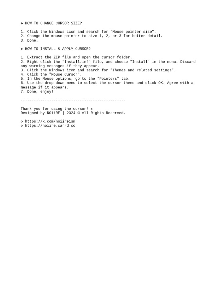 Instructions & Info | PDF | Computers