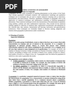 Importance of Statistics in Geography | PDF | Sampling (Statistics ...