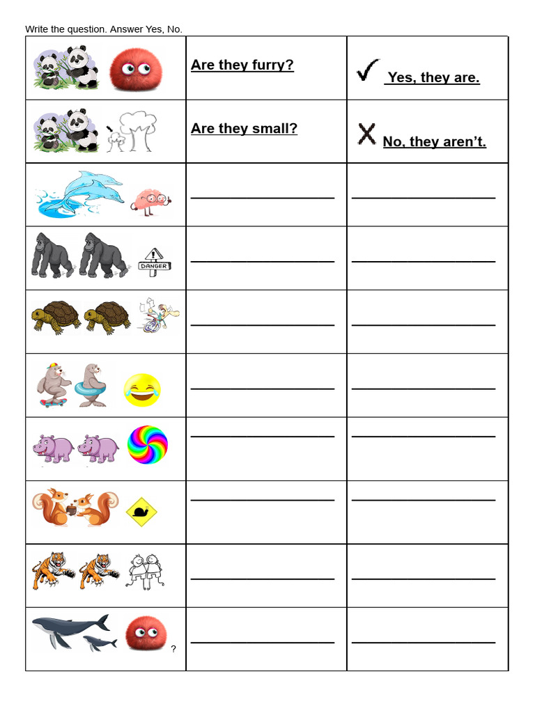 All About Us Grade 3 Unit 1 I Like Animal Questions and Adjectives. | PDF