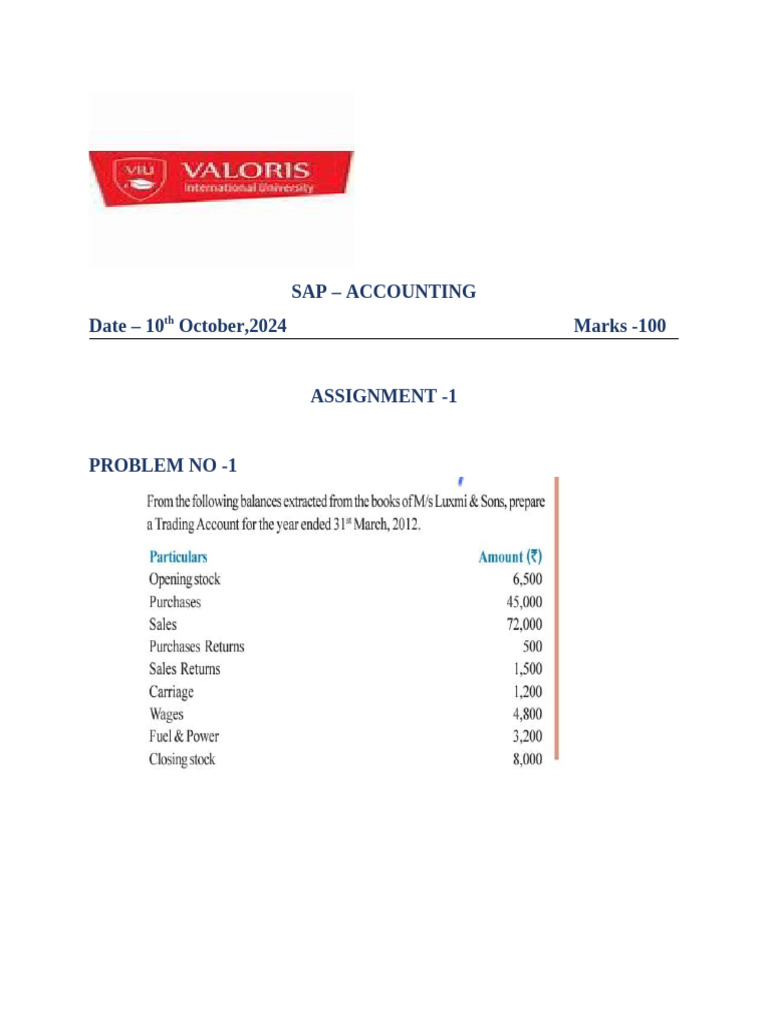 Sap Assignment 1 | PDF | Technology & Engineering