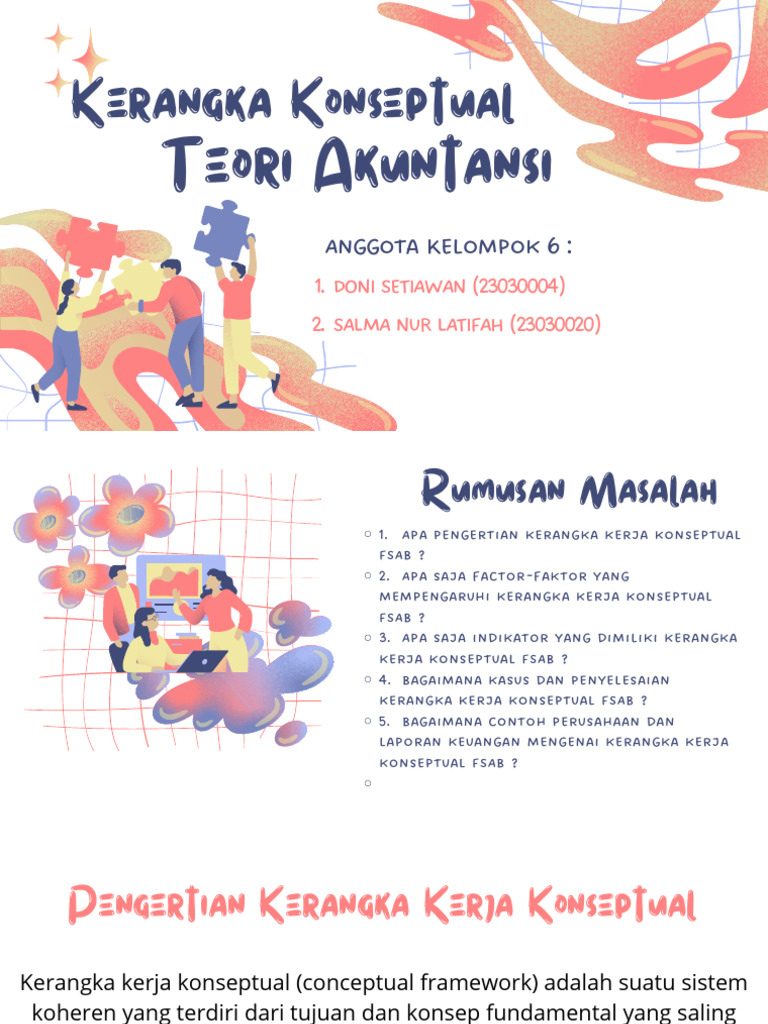 Ppt. Kerangka Kerja Konseptual Teori Akuntansi | PDF