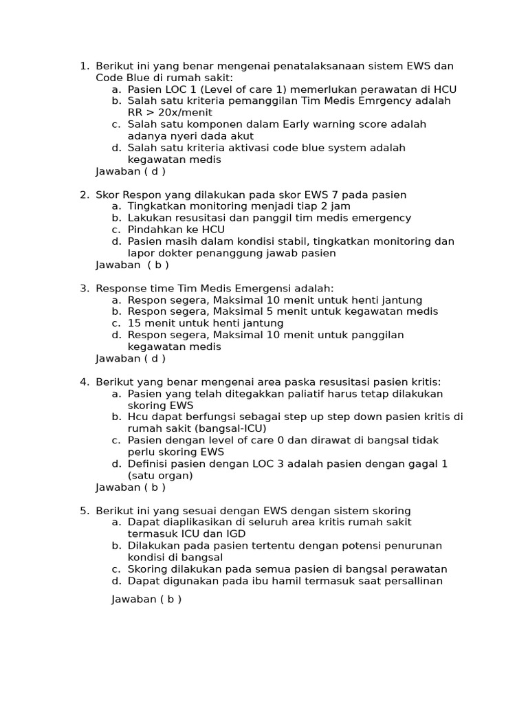 Soal EWS | PDF | Sains & Matematika | Teknologi & Rekayasa