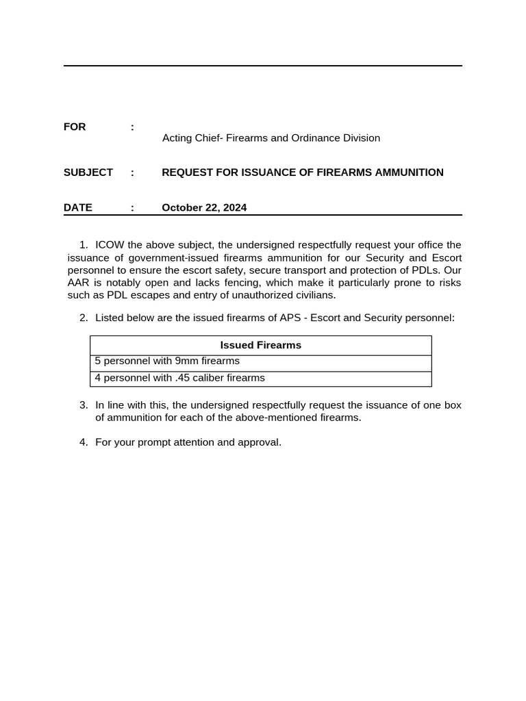 Request For Bullet | PDF