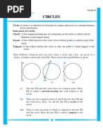 Class 10 Maths: Circles Basics | PDF