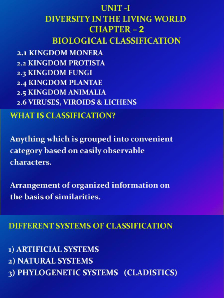 Biological Classification Notes By Priyanka Ma'am | PDF