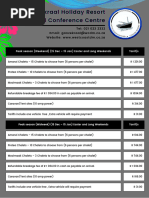 Berg River Resort Pricelist 2025 2026 | PDF