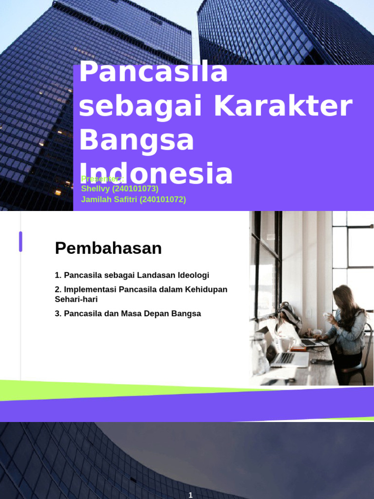 Pancasila Sebagai Karakter Bangsa Indonesia | PDF
