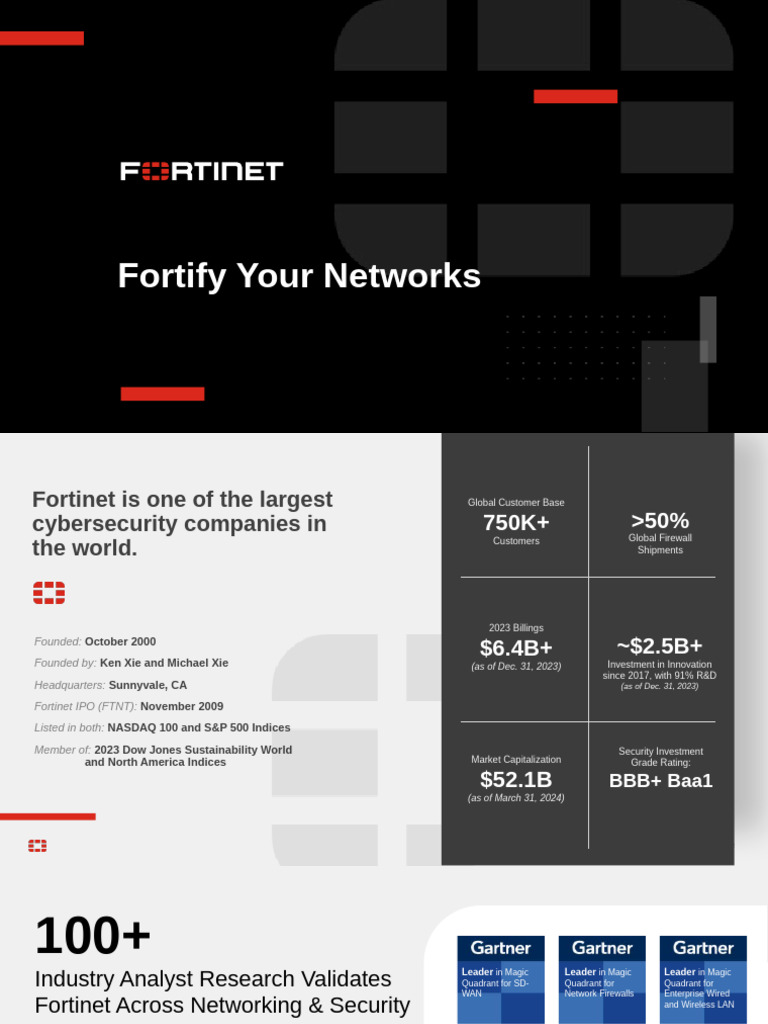 Fortinet: Global Cybersecurity Leader | PDF | Computer Security | Security
