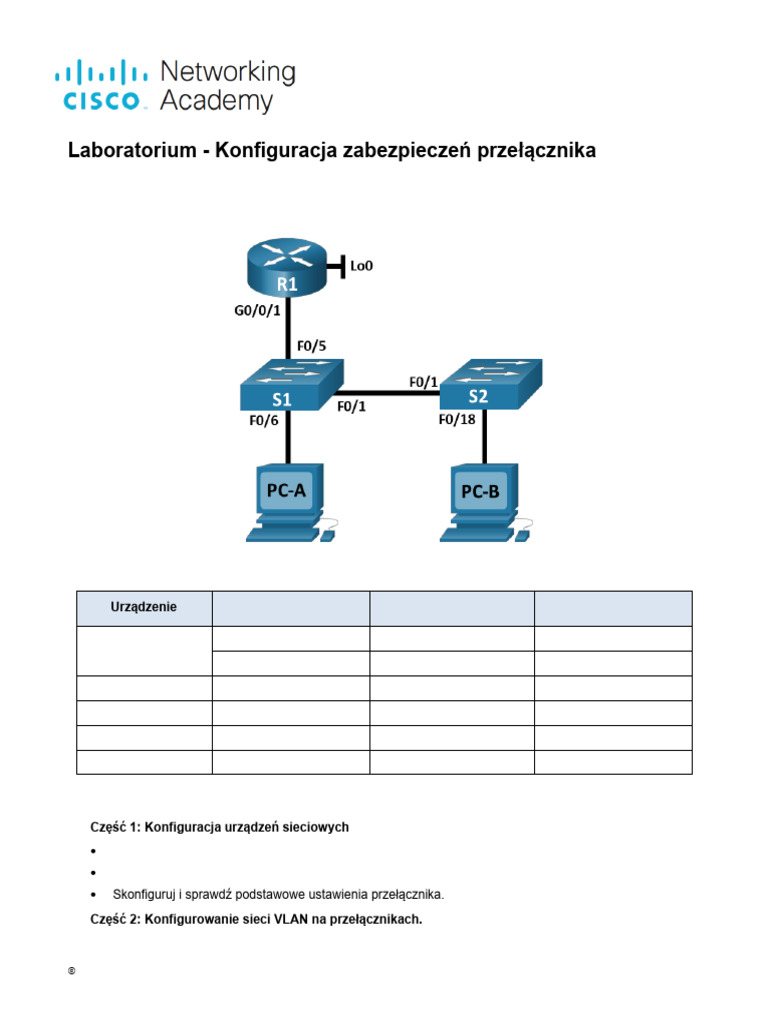 Lab7 (11.6.2) - Switch Security Configuration | PDF