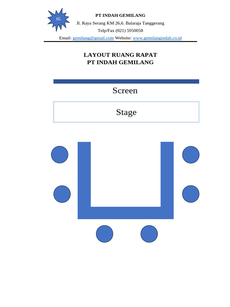 Layout Ruang Rapat | PDF