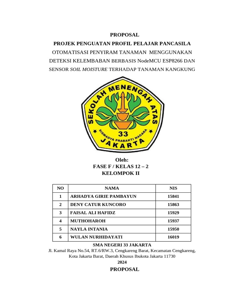 Proposal Otomatisasi Bismillah 222 | PDF | Sains & Matematika