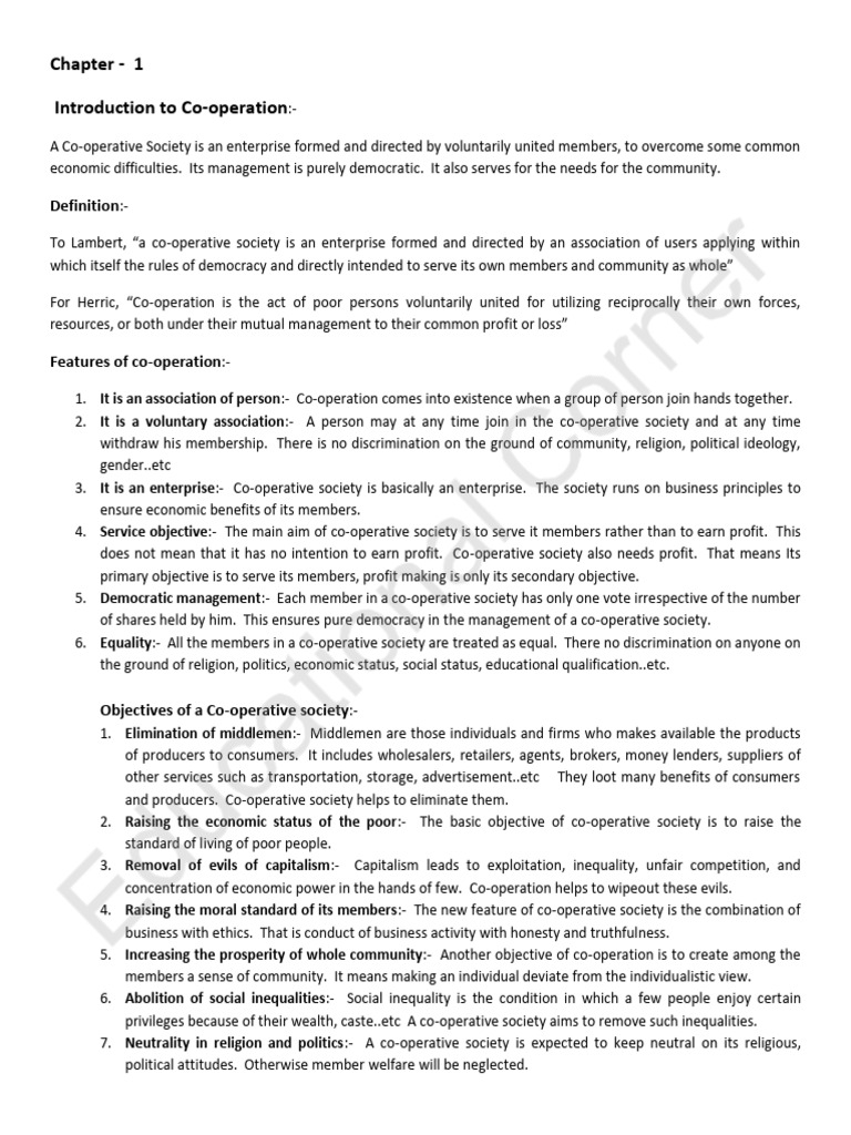 Introduction to Cooperative Theory | PDF | Capitalism | Cooperative