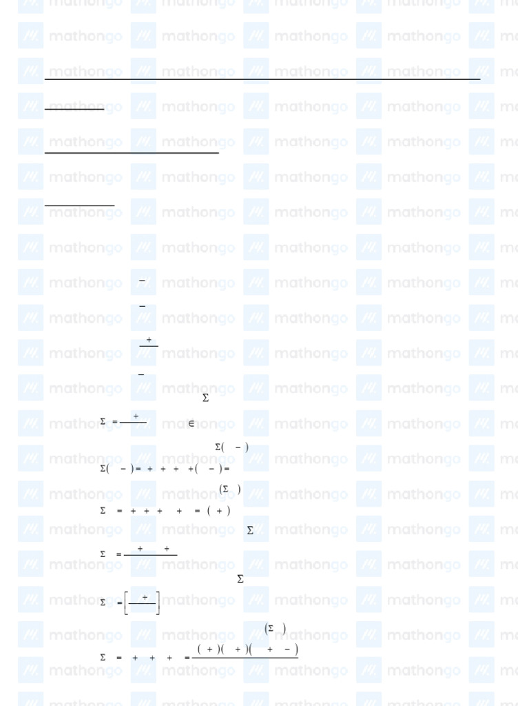 Sequences and Series - Formula Sheet - MathonGo | PDF | Mathematical Objects | Arithmetic