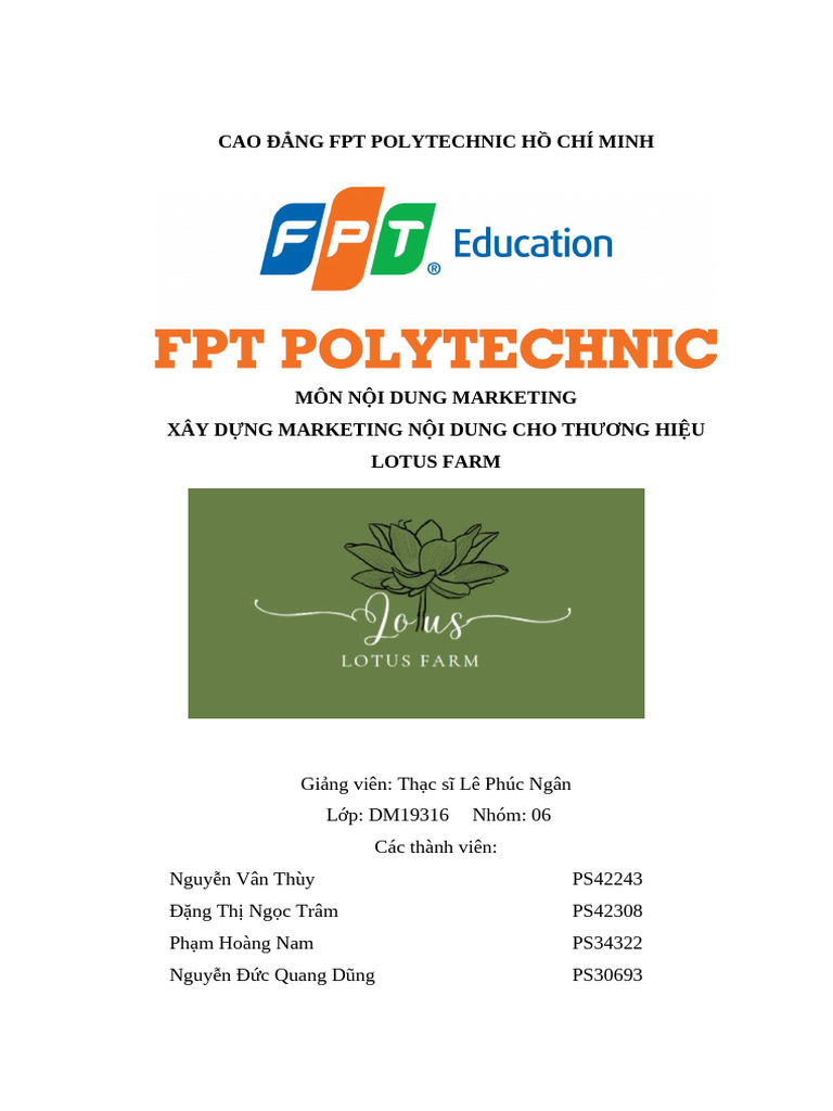 Asm n1, n2, n3, n4 - Nhom6 - Content MKT Dom1031 - Lop Dm19316 | PDF