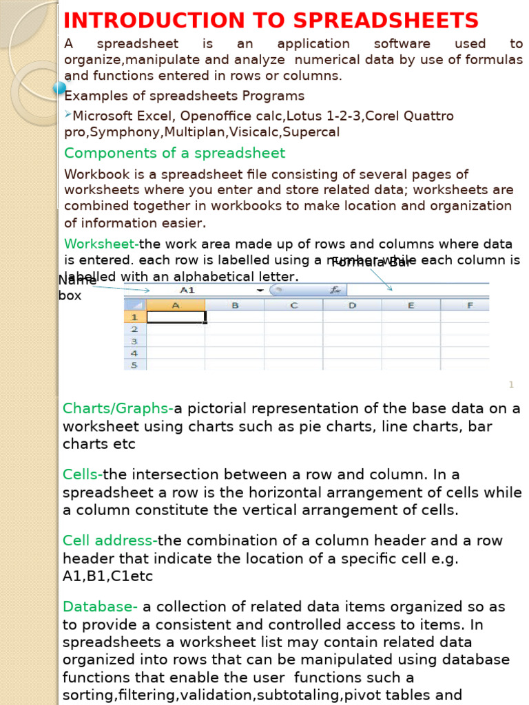 Topic 4 - Spreadsheet Application | PDF | Spreadsheet | Microsoft Excel