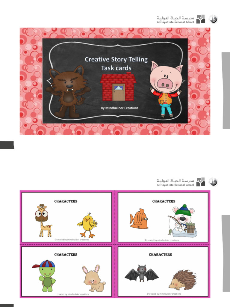 Creative Storytelling Task Cards | PDF