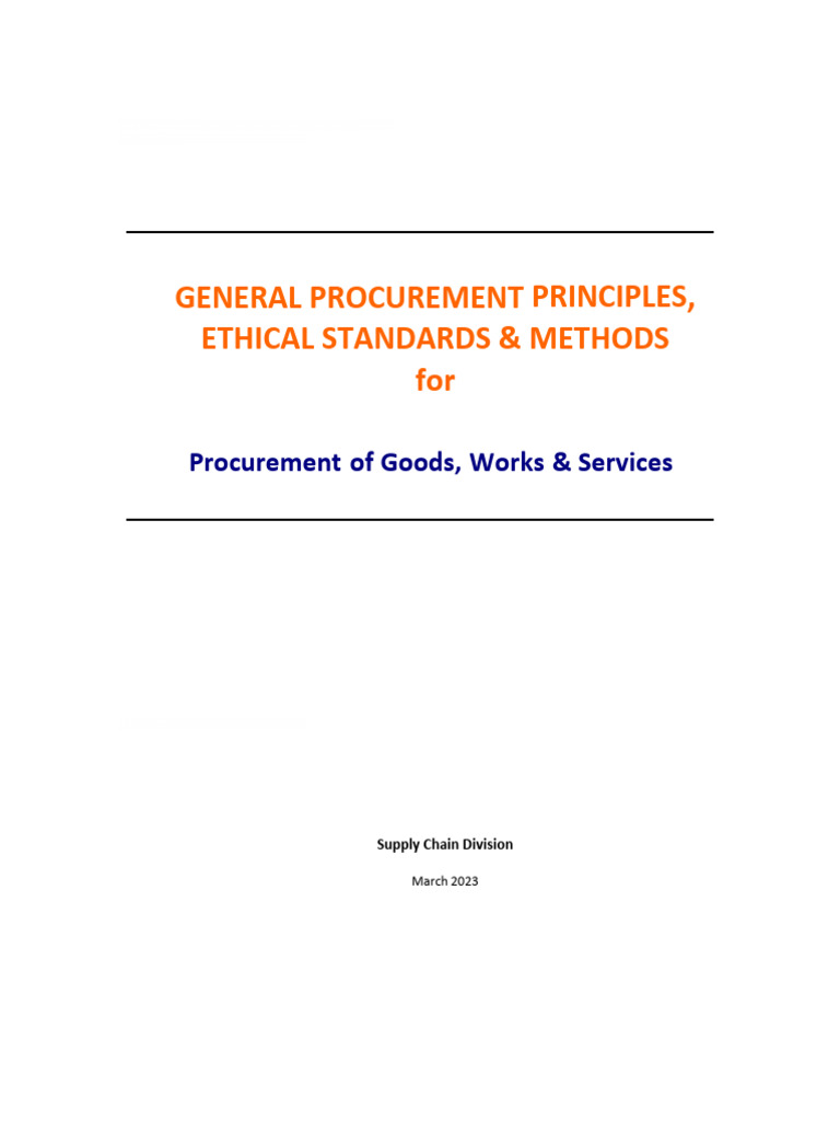 Iom General Procurement Principles and Processes Mar 2023 Final004 ...