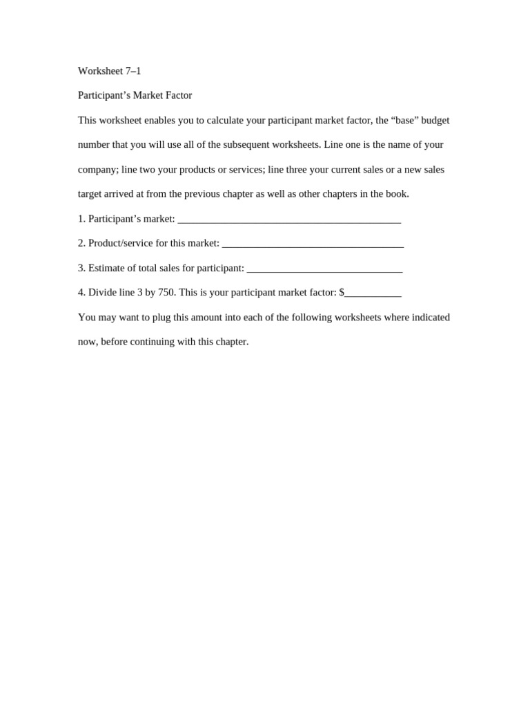 WS7 1ParticipantMarketFactor | PDF