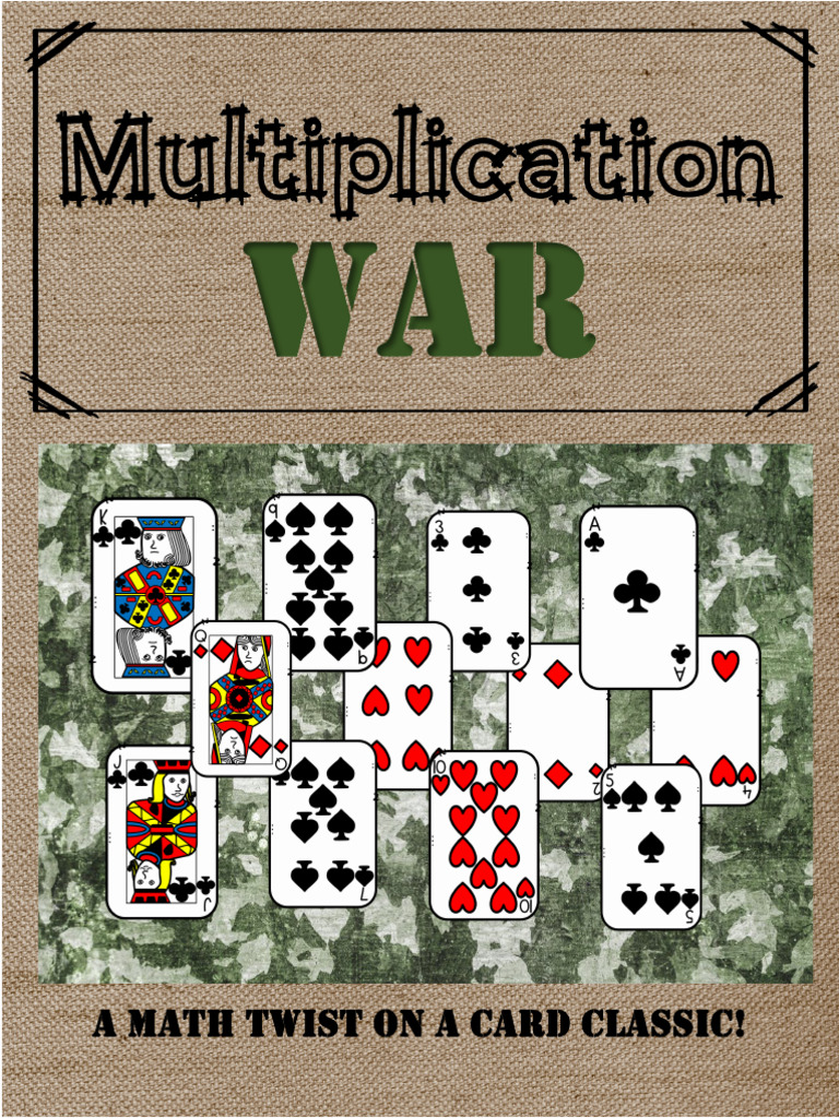 Multiplication War Card Game | PDF | Home & Garden