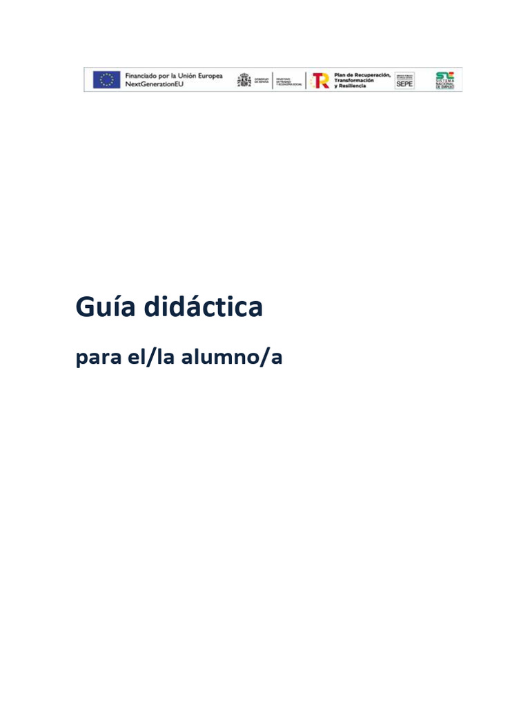 Guía Didáctica ERTE - LOTE2E005215 | PDF | Evaluación | Aprendizaje