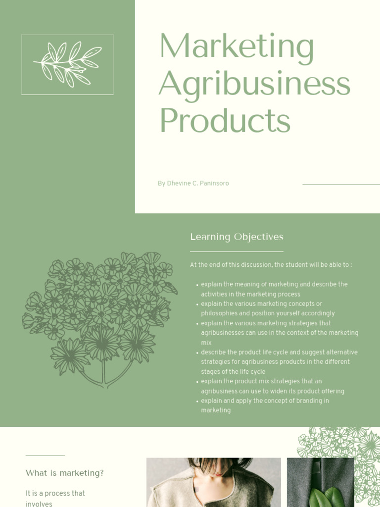 Marketing Agriculture Business | PDF | Marketing | Product (Business)