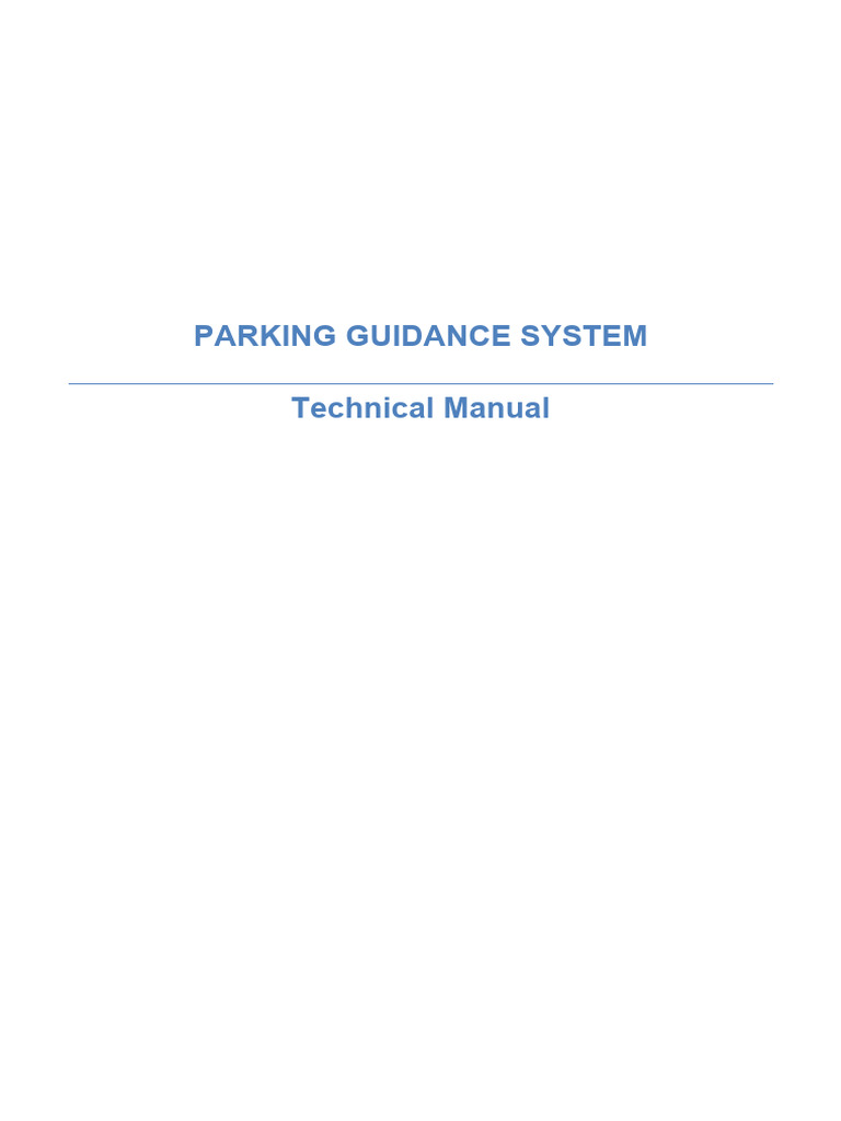 Parking Guidance System Overview | PDF | Ultrasound | Parking