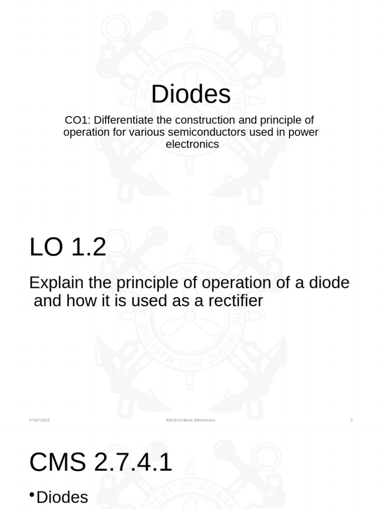 1.2 Diodes_-converted | PDF | P–N Junction | Diode