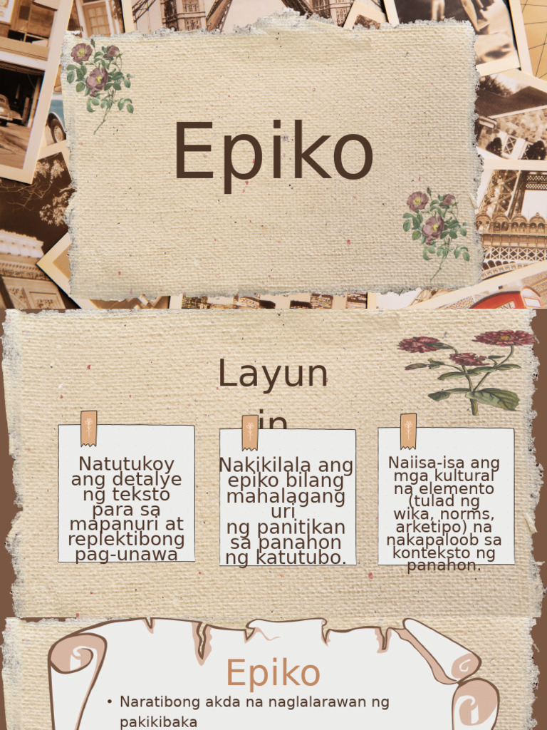 Aralin 4 (Epiko) | PDF