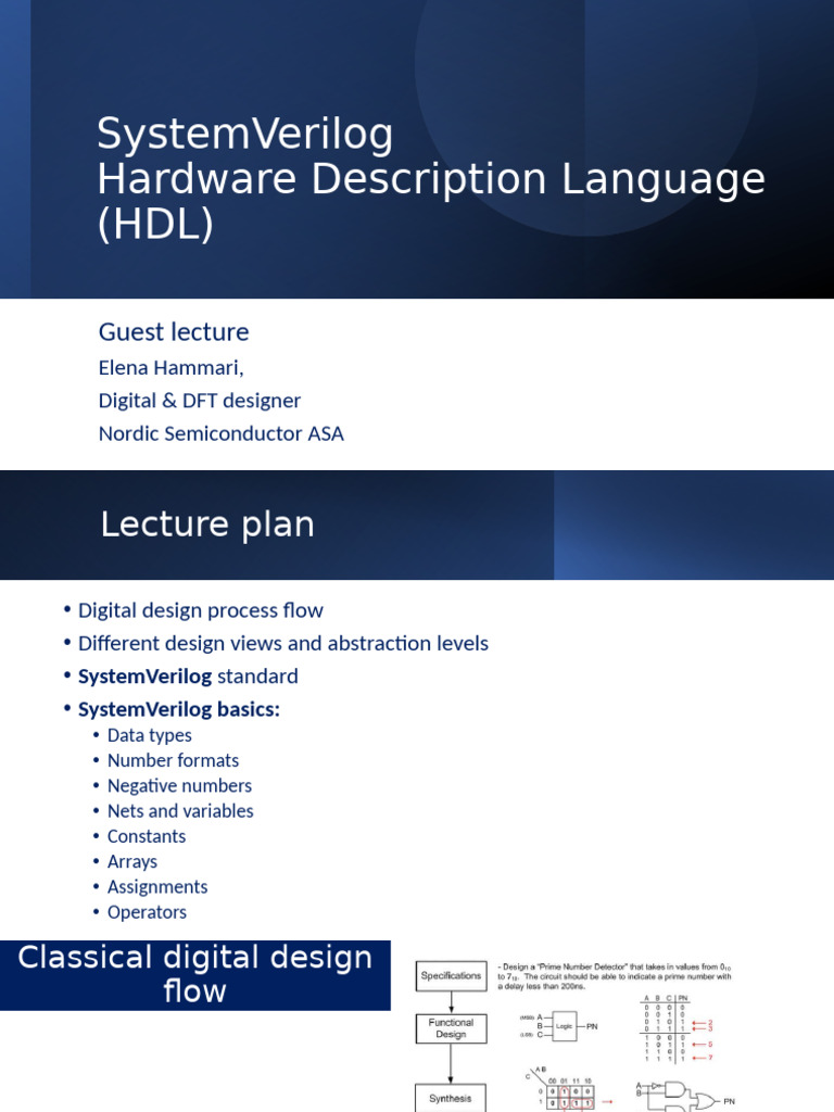 System Verilog 1 Pdf Hardware Description Language Integer Computer Science