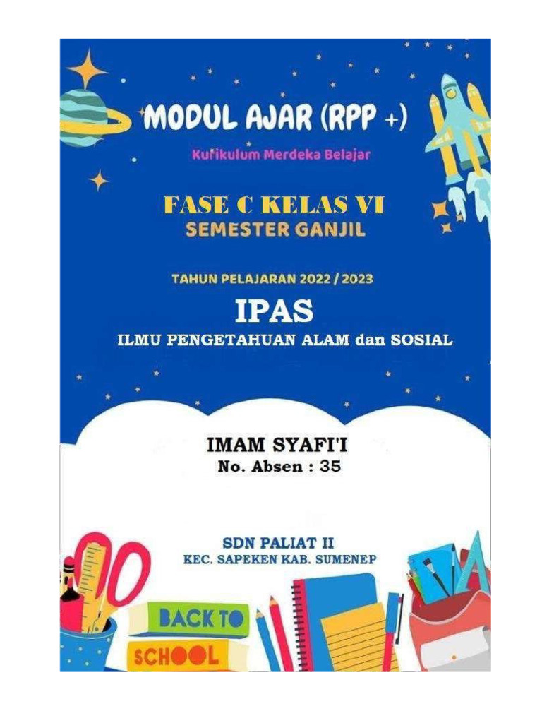 TEMPLATE CONTOH MODUL AJAR PPG DALJAB 2023 Unusa | PDF | Karier ...