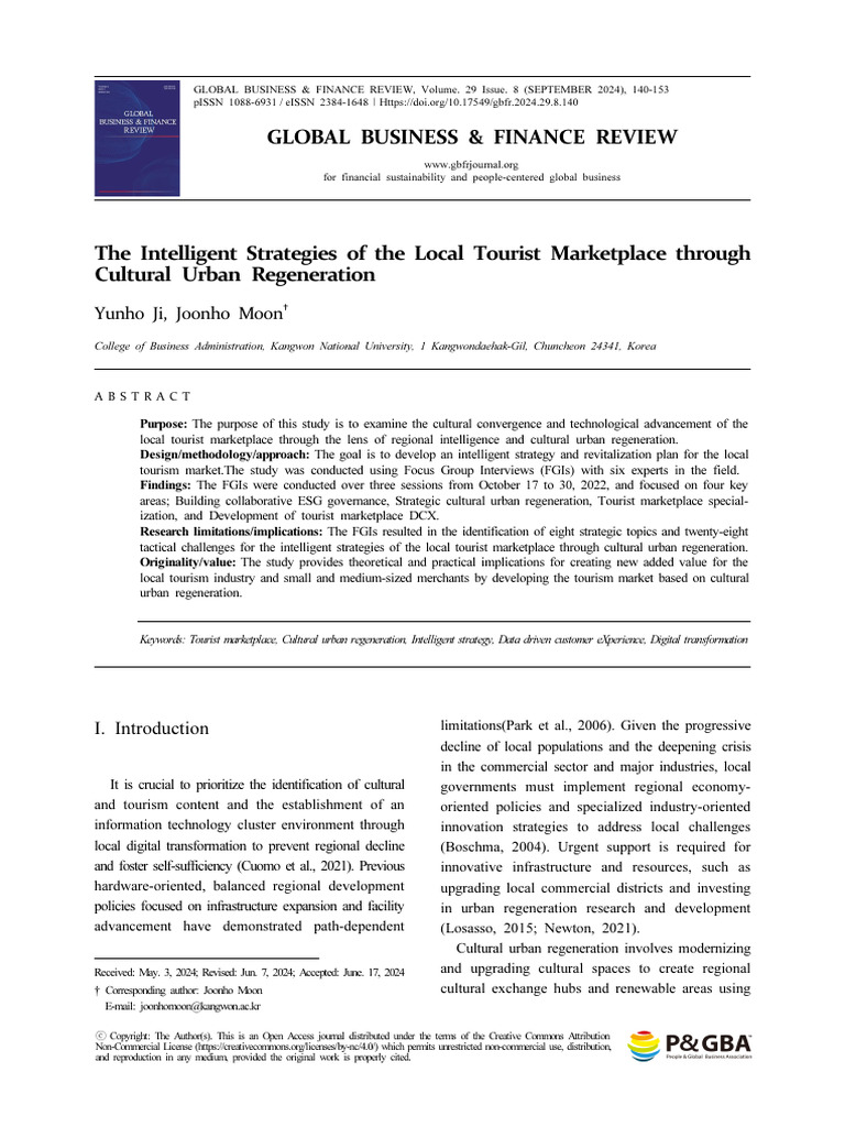 The Intelligent Strategies of The Local Tourist Marketplace Through ...