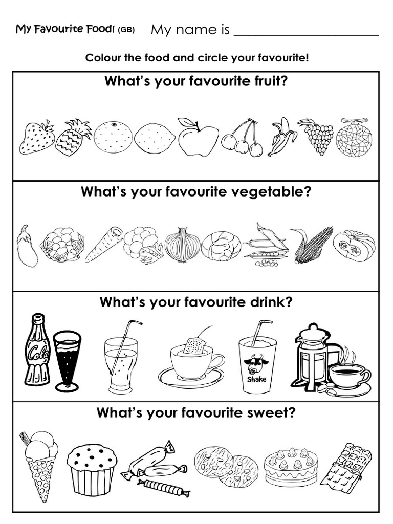 My Favourite Food GB KHJ | PDF | Cooking, Food & Wine | Wellness