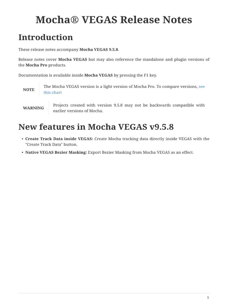 Mocha Vegas Release Notes | PDF | Windows Registry | Graphics ...