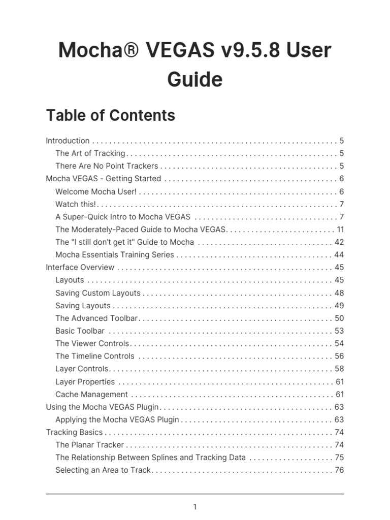 Mocha Vegas UserGuide | PDF | Graphical User Interfaces | Software