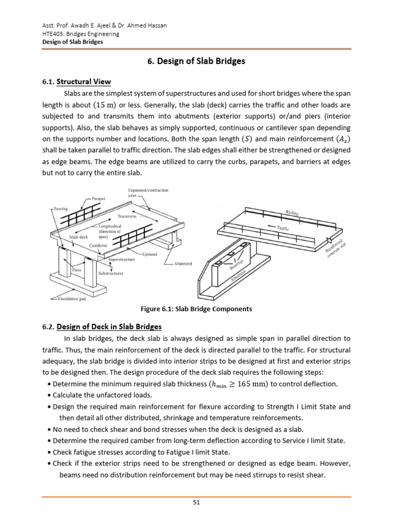 Design of Slab Bridges: Structural View | PDF | Bridge | Beam (Structure)