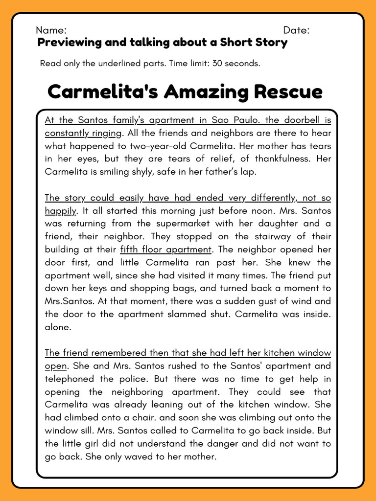 Worksheet Previewing and Predicting | PDF