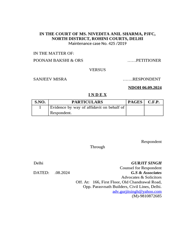 Index Sanjeev Misra | PDF