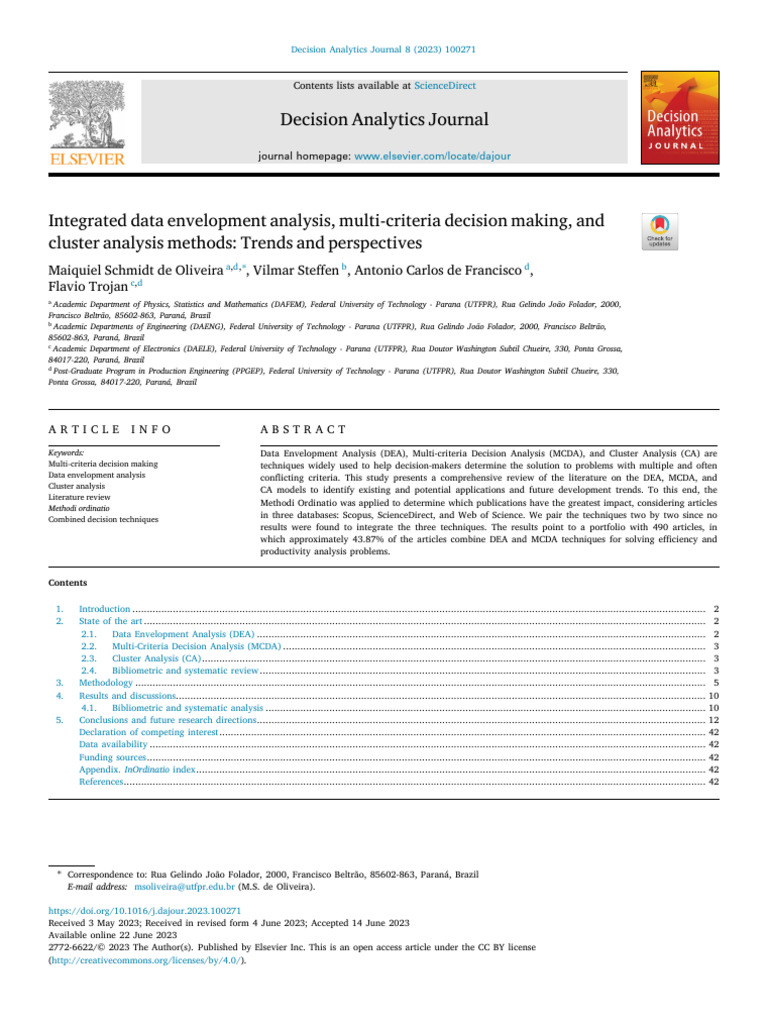 MCDM SLR | PDF | Systematic Review | Information Science
