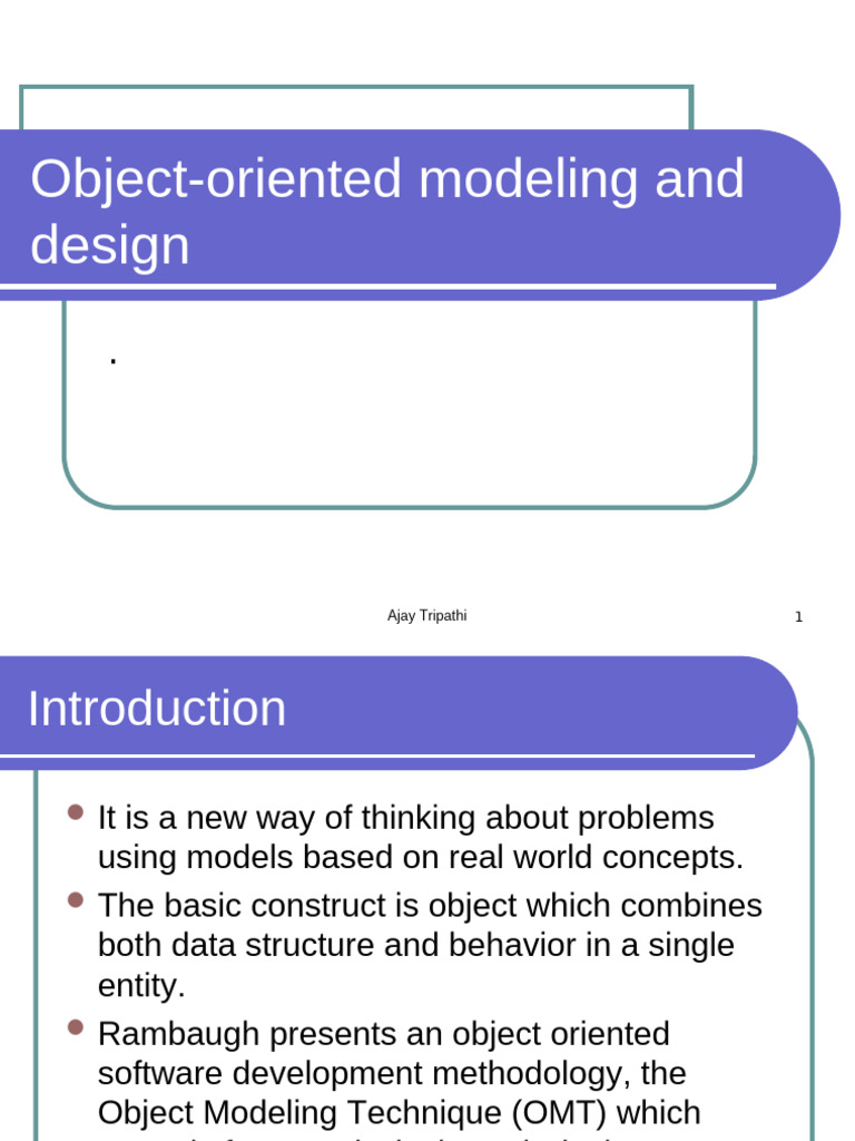 Object Oriented Modeling And Design Pdf Class Computer Programming 9344