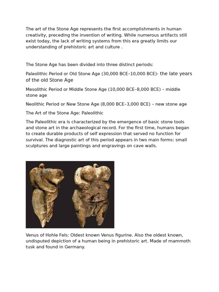 stone age | PDF | Paleolithic | Stone Age