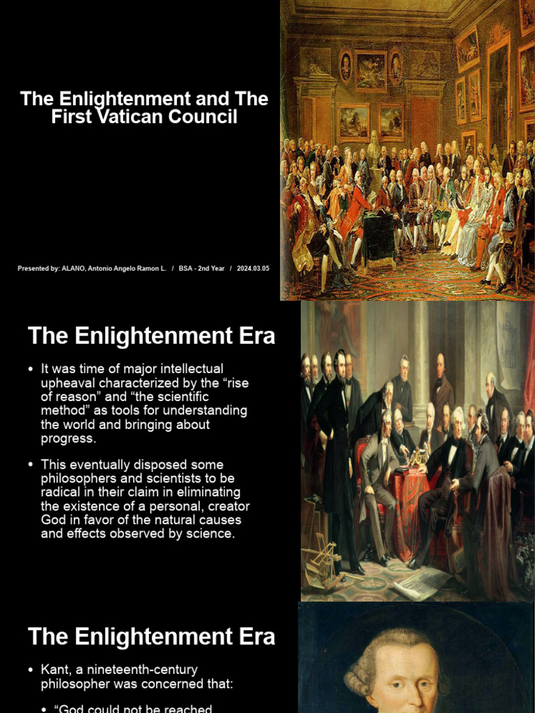 Enligtenment & First Vatican Council | PDF | History | Religion ...