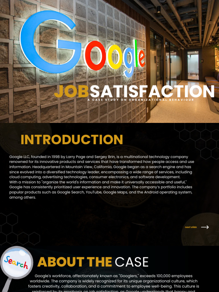 Enhancing Job Satisfaction at Google | PDF | Employee Retention ...