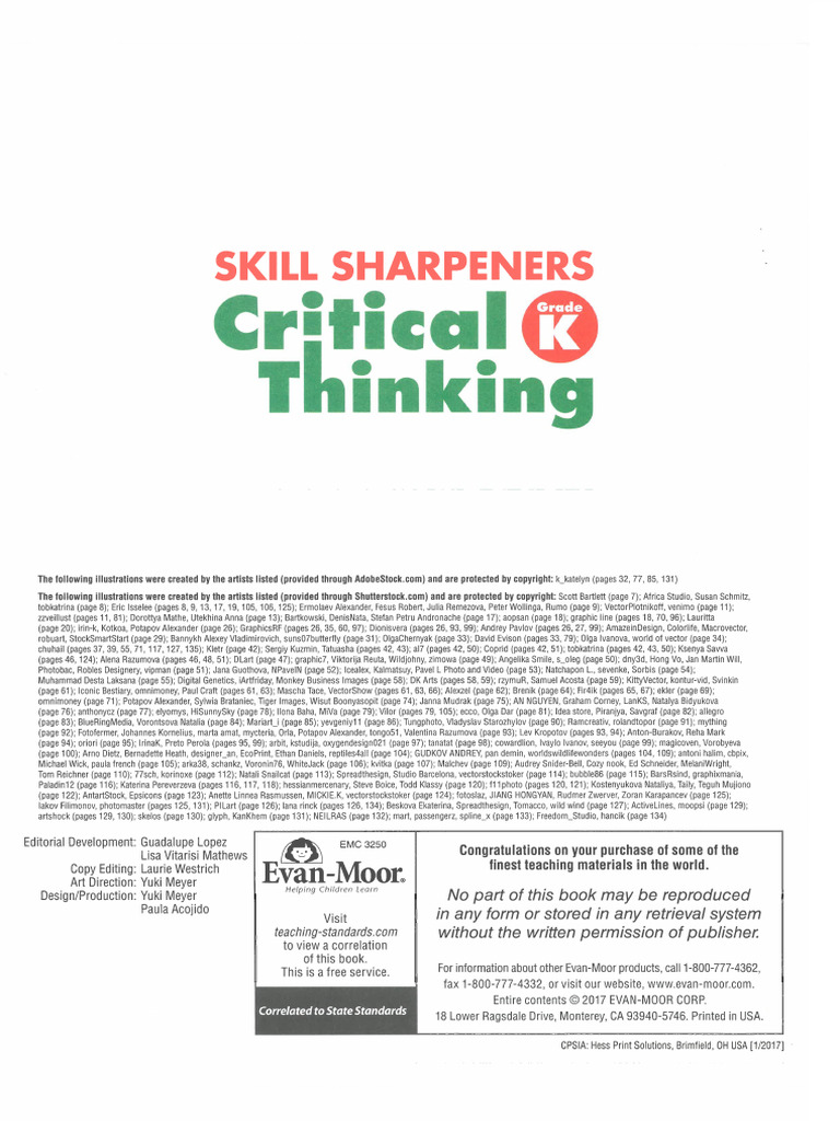 Critical Thinking K | PDF